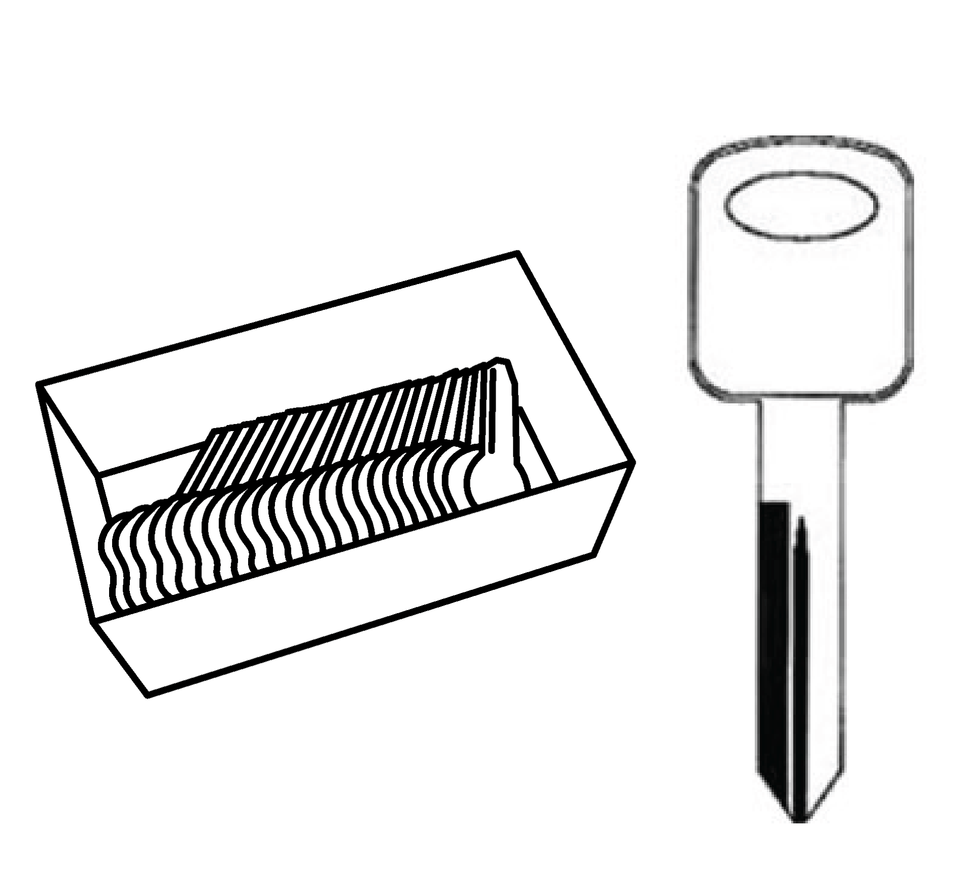 Aero Lock TO-82 Ford 8 Cut Door Lock Try-Out Keys